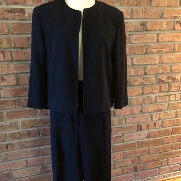 Alex Garfield | Jackets & Coats | Alex Garfield Pinstripe Pant Suit Sz ...